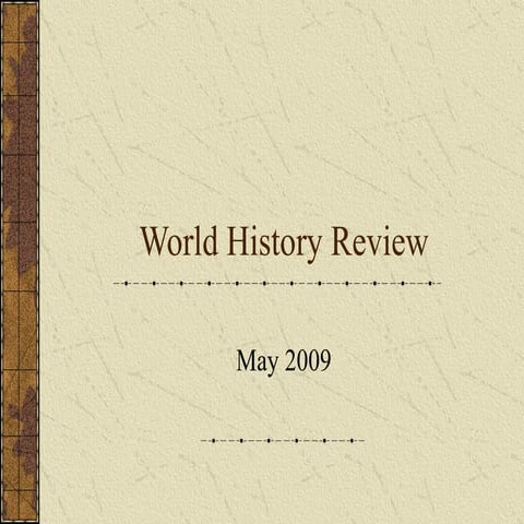 World History Review | PPT