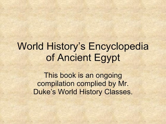 Ancient Egypt Virtual Field Trip | PPT