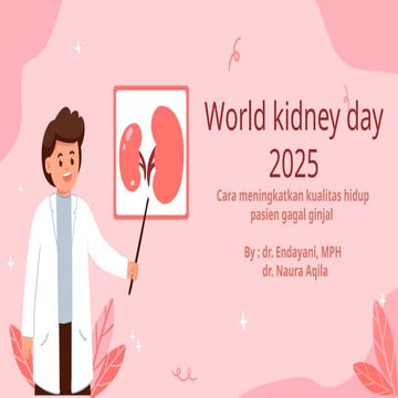 hari ginjal sedunia 2025 , diperingati di indonesia | PPTX
