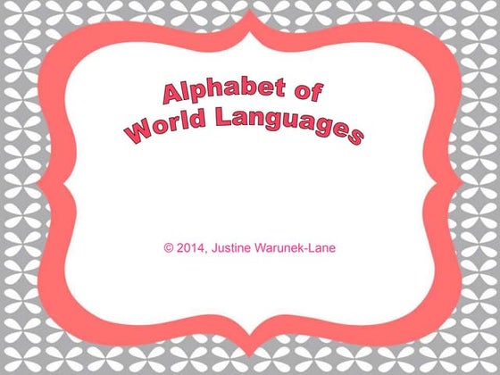 Languages of the world | PPTX