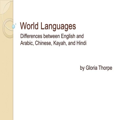 World Languages | PPTX