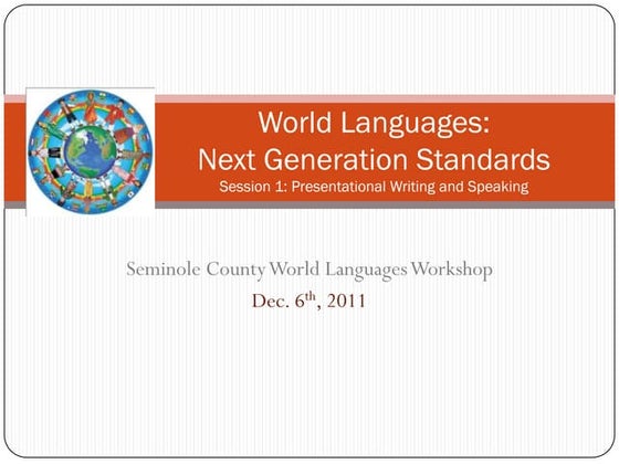 World languages standards overview | PPT