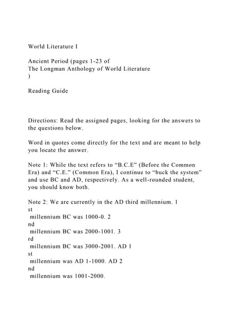 Classical and classic literature | PPT