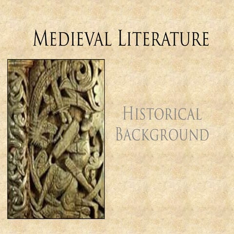 World lLiterature II Middle Ages LIterature | PPT