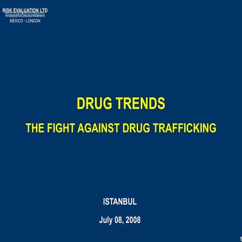 The fight against drug trafficking | PPTX