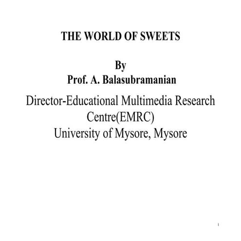 World of sweets | PDF