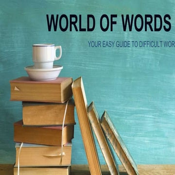World of Words | PPTX | Computer Software and Applications | Computing