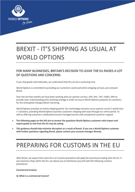 The Importance of Logistics | Going Global Live 2018 | PPT