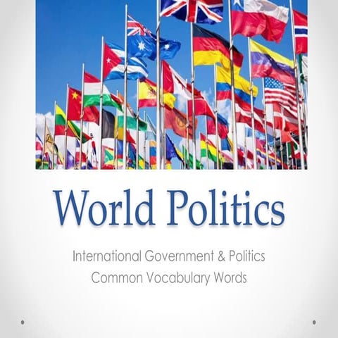 World Politics Vocab | PPTX