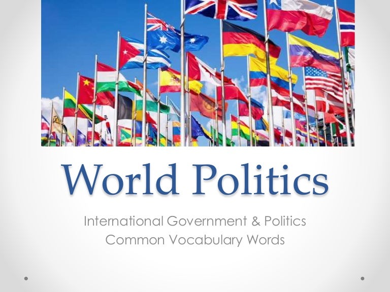 World Politics/Government Vocabulary