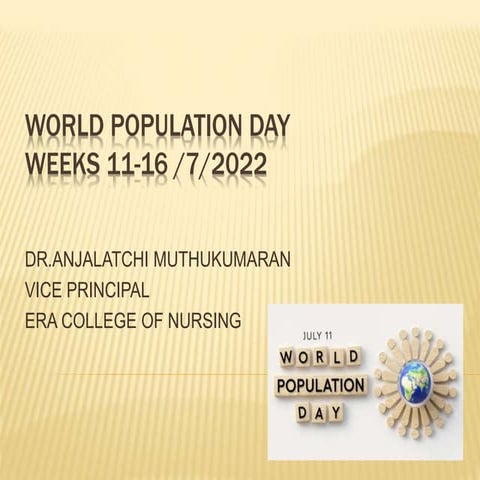 WORLD POPULATION DAY REPORT 2022.pptx