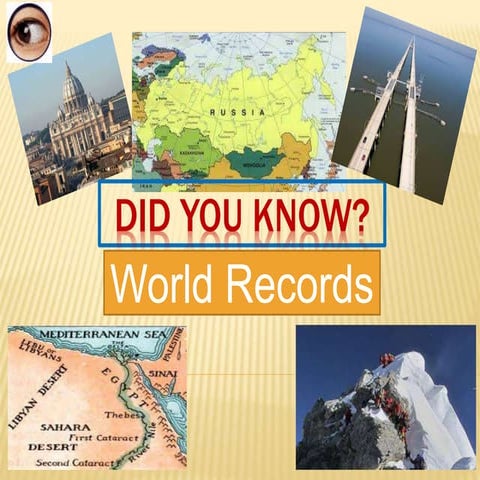 World records- power point presentation | PPTX