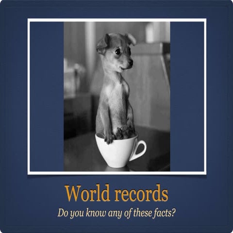 World records | PPT