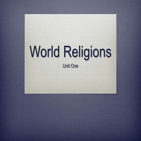 World Religions Origin | PPTX