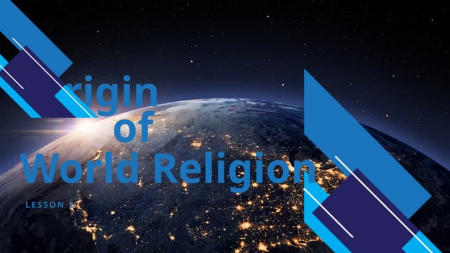 MAJOR WORLD RELIGIONS' SYMBOLS | PPTX