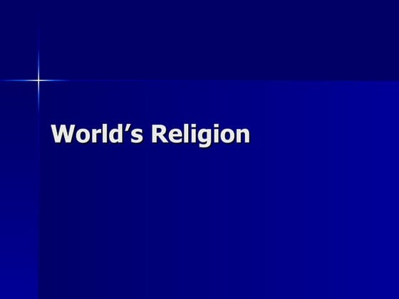 Introduction to World Religions and Belief Systems : Islam | PPTX | Religion & Spirituality