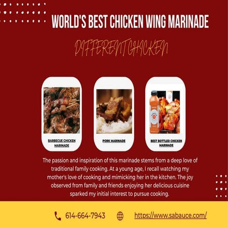 WORLD'S BEST CHICKEN WING MARINADE | PDF