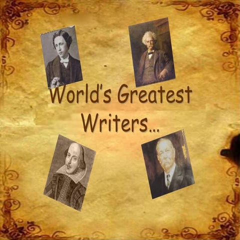 World's greatest writers - Jose Pablo Mangeri | PPTX
