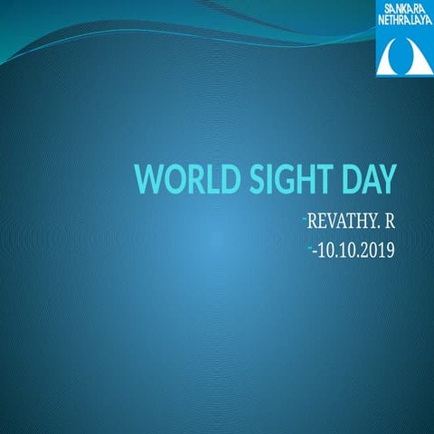 WORLD SIGHT DAY- eye care awareness.pptx