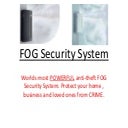 Anti theft fog security system