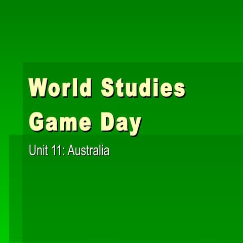 Study Guide Unit 11 Geography And Development Of Australia | DOCX