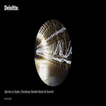 World AI summit "barriers to scale" - Deloitte | PDF
