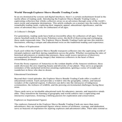 World Through Explorer Sleeve Bundle Trading Cards.pdf