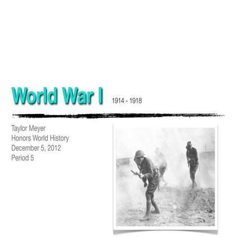 World War 1 Vocab | KEY