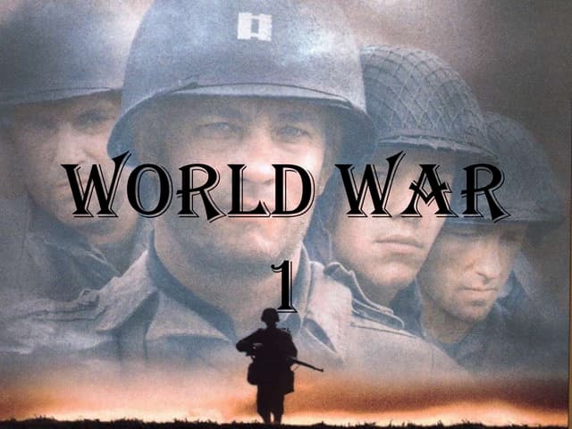 World war 1 for grade 7, 8 and 9 | PPTX