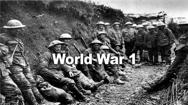 World War 1 Trench Life/Warfare | PPTX