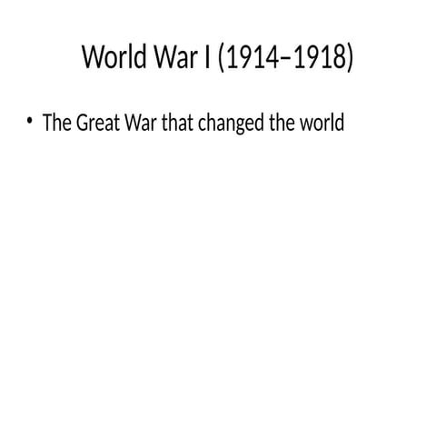 World_War_1_Presentation.pptx12345678901 | PPTX
