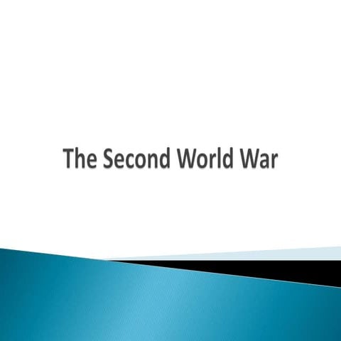 Ppt The Second World War Powerpoint Presentation Id PowerPoint