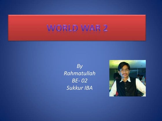 World War 2 presentation | PPTX