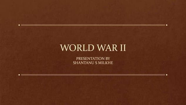 World War 2 Powerpoint Template
