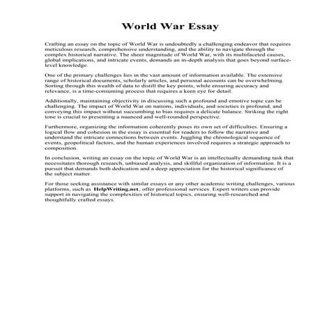 Essays On World War 1.pdf