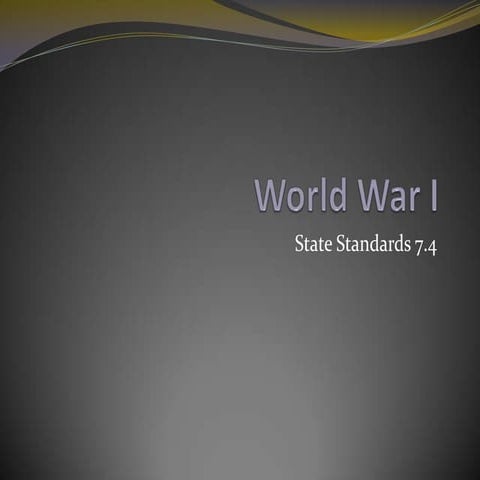 World war I | PPT