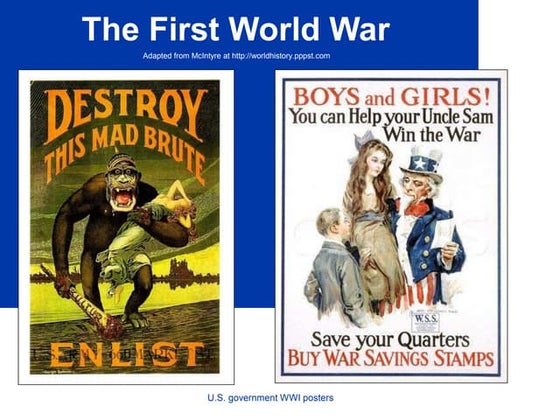 How were civilians affected by the First World War? | PPTX | Death ...