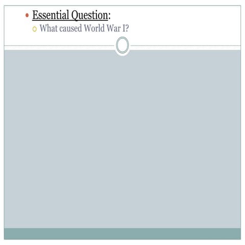 World War I Power Point | PPT