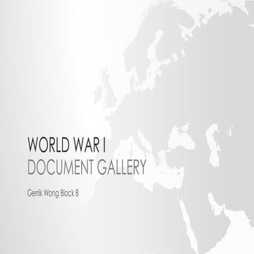 WWI Unit - Total War on The Home Front | PPTX