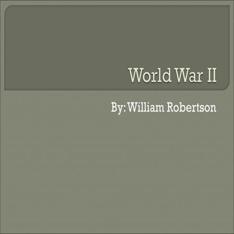 World War Ii | PPT