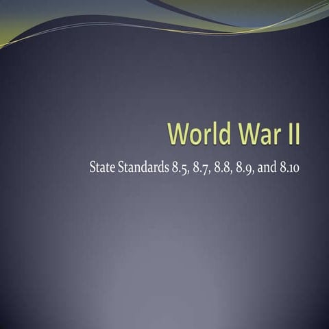 The United States in World War II | PPT
