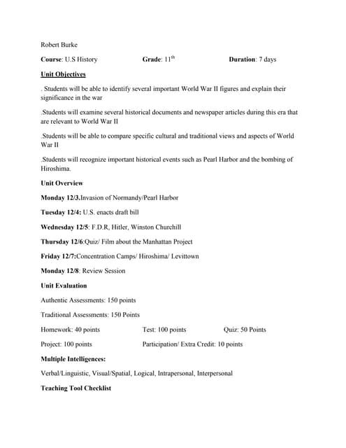 Lesson Plan B Treaty Of Versailles | PDF | Homework and Study | Education