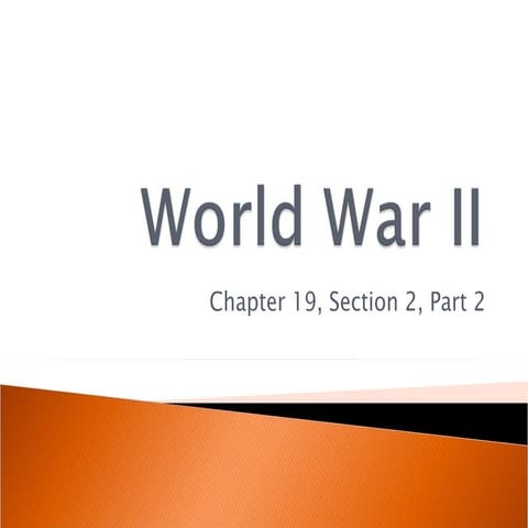 The Beginning Of World War Ii | PPT