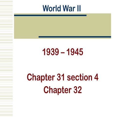 World war ii power point | PPT