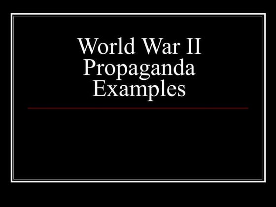 Propaganda (10) | PPT