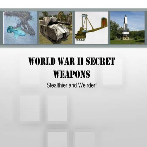 World war II Secret Weapons | PPT