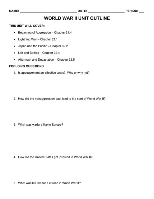 World war ii unit assignments | PDF