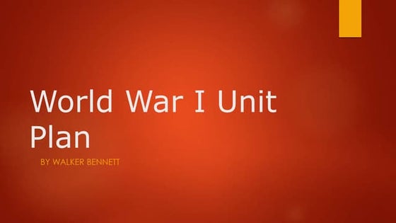 Unit plan power point | PPT