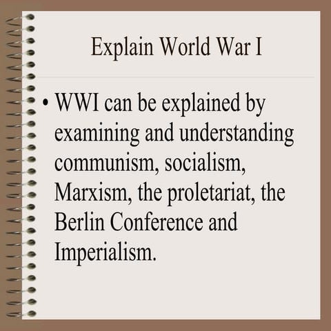 Causes/ Georgia's Contributions to WWI | PPTX