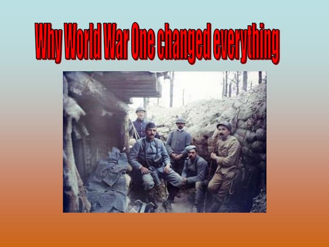 World war 1 for grade 7, 8 and 9 | PPTX
